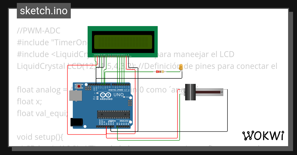 ADC_TIMER_POTENCIOMETRO - Wokwi ESP32, STM32, Arduino Simulator
