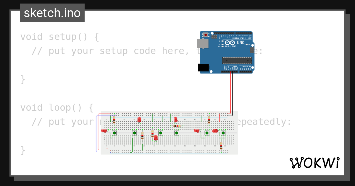 светодиод и кнопка Wokwi Esp32 Stm32 Arduino Simulator