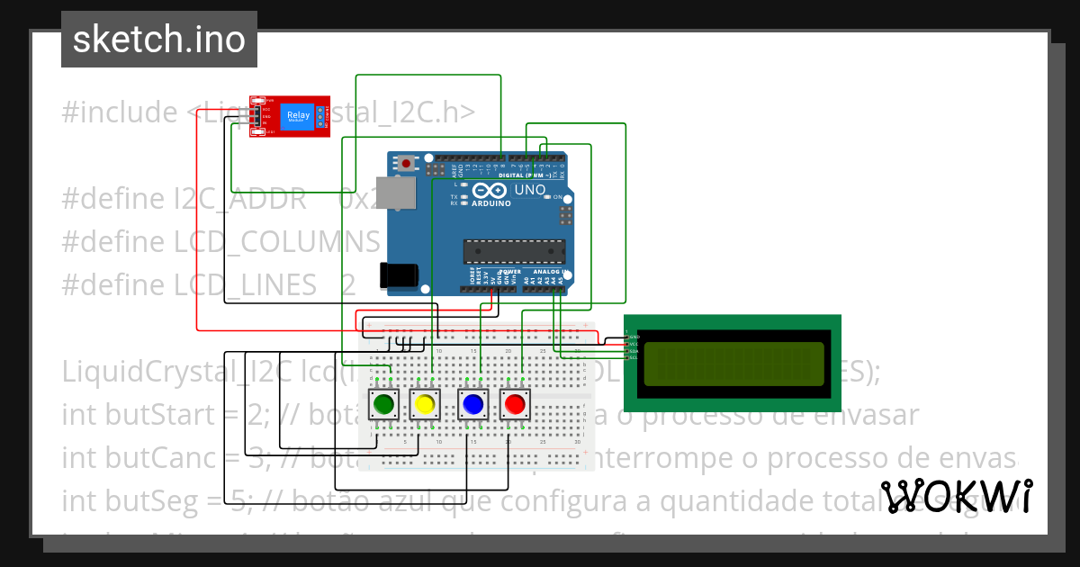 Tempo programado - Wokwi ESP32, STM32, Arduino Simulator