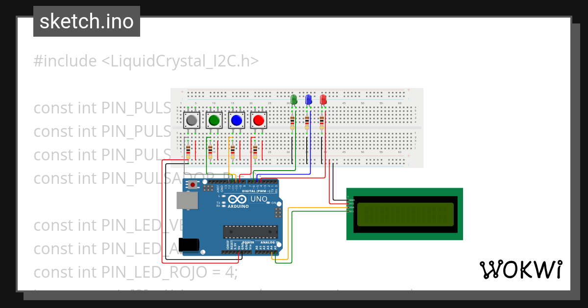 Actividad Simon dice - Wokwi ESP32, STM32, Arduino Simulator