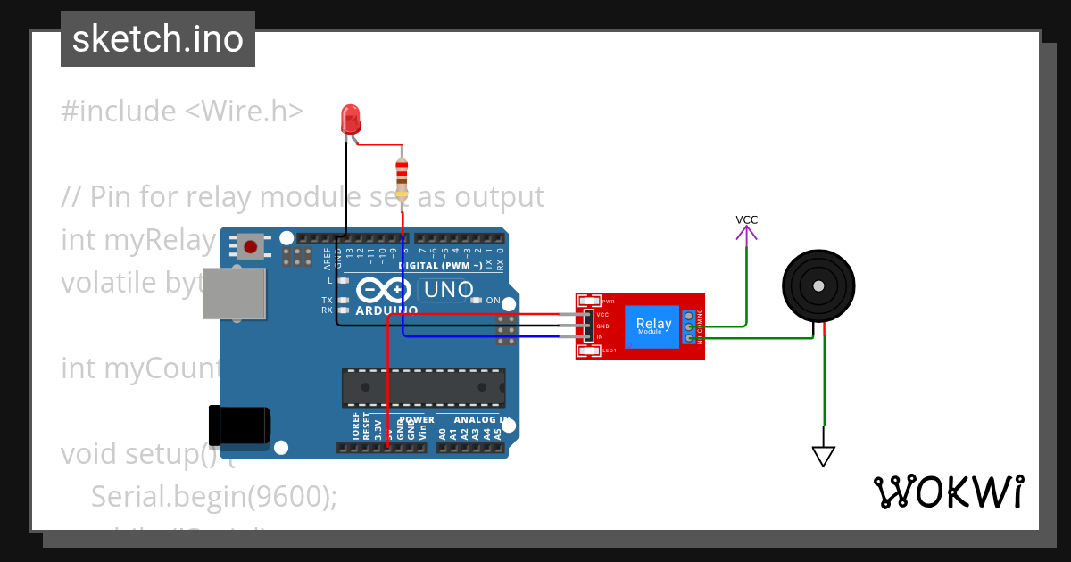 Relay Basic - Wokwi ESP32, STM32, Arduino Simulator