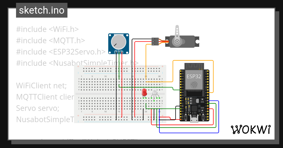 71 Publish Data Potensiometer Wokwi Esp32 Stm32 Arduino Simulator 