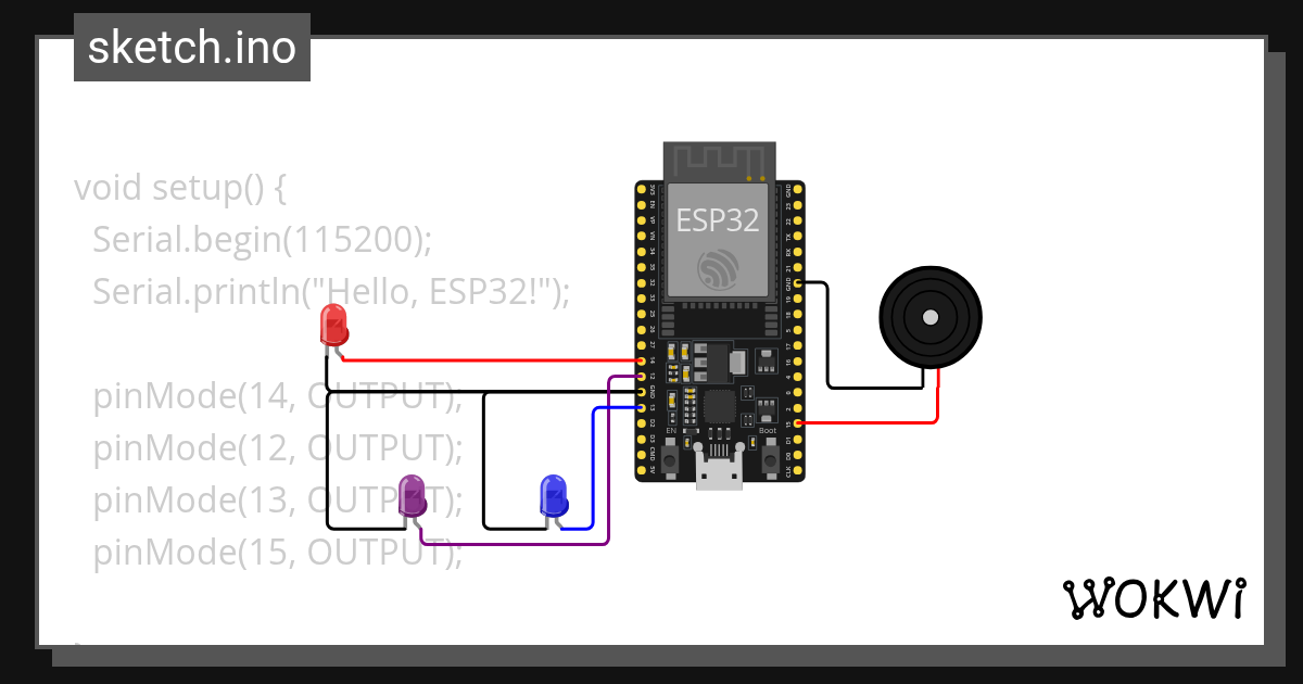 buzzer - Wokwi ESP32, STM32, Arduino Simulator