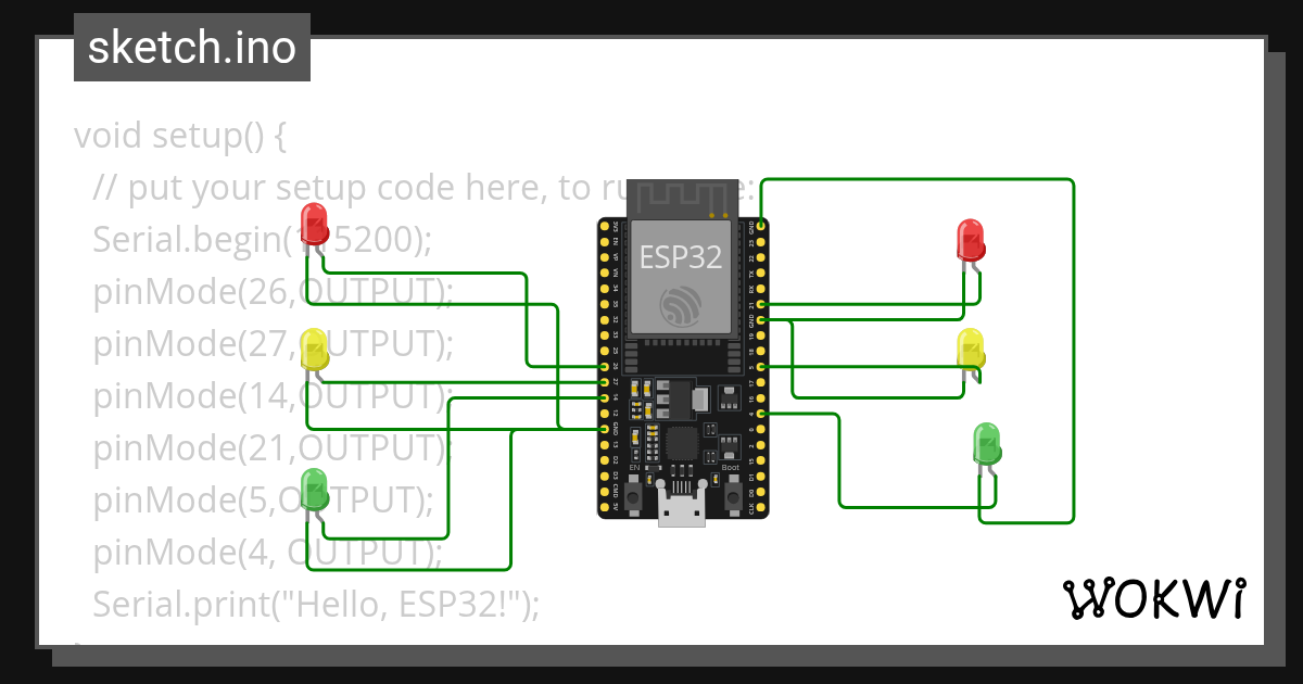 traffic signal - Wokwi ESP32, STM32, Arduino Simulator traffic signal - Wokwi ESP32, STM32, Arduino Simulator
