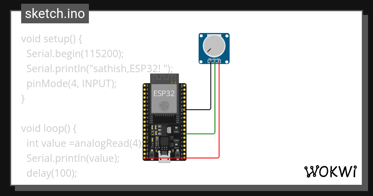 Potentiometer - Wokwi ESP32, STM32, Arduino Simulator Potentiometer - Wokwi ESP32, STM32, Arduino Simulator