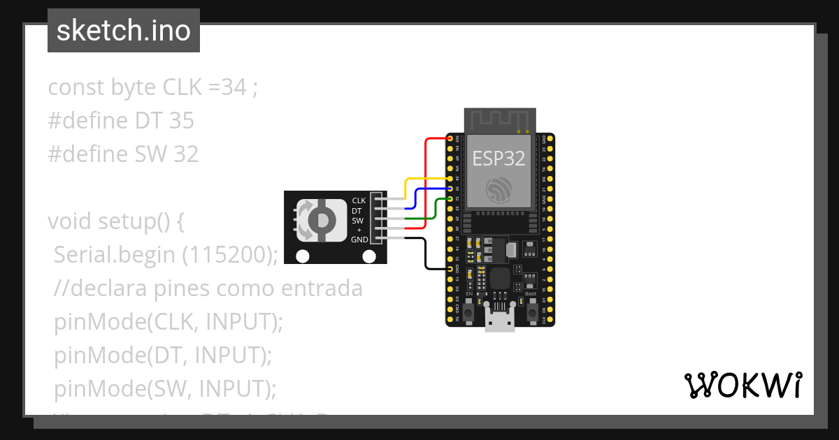 Contador_encoder - Wokwi ESP32, STM32, Arduino Simulator