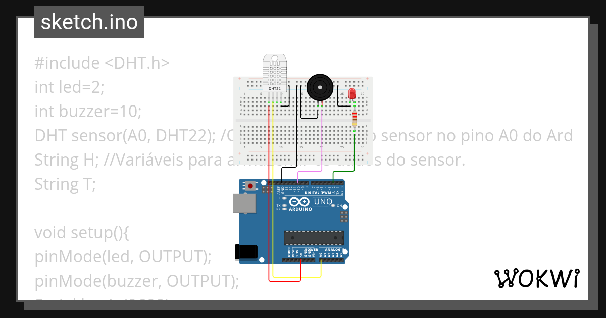 Dht11buzzerled Wokwi Esp32 Stm32 Arduino Simulator