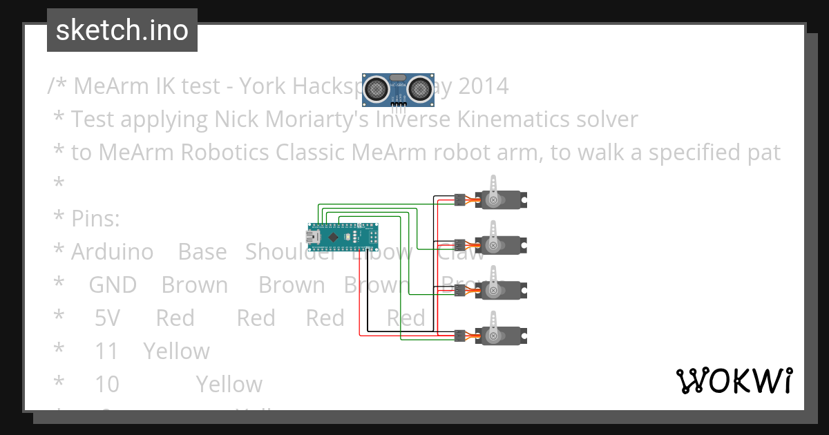mearm - Wokwi ESP32, STM32, Arduino Simulator