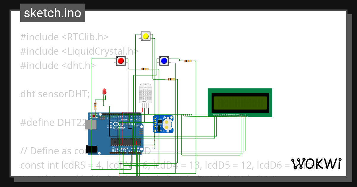 Fernanda Kerber - Ar condicionado - Wokwi ESP32, STM32, Arduino Simulator