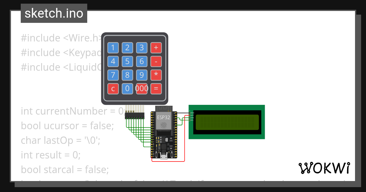 saldo_1602 - Wokwi ESP32, STM32, Arduino Simulator