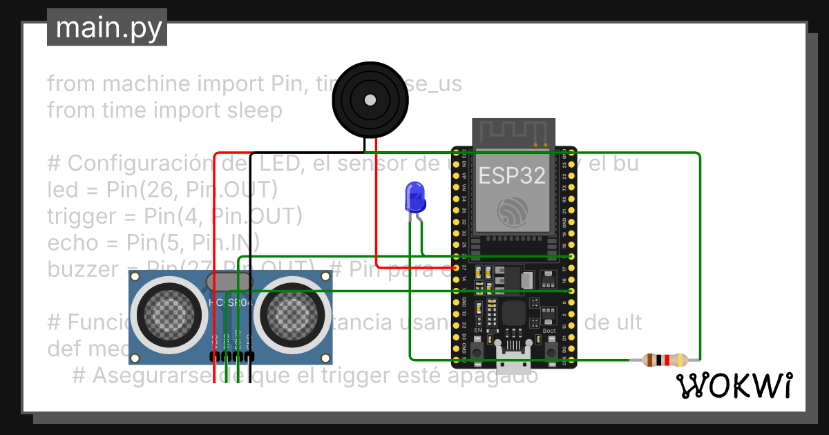 Proximity Alert System - ESP32 & Ultrasonic Sensor - Wokwi ESP32, STM32 ...