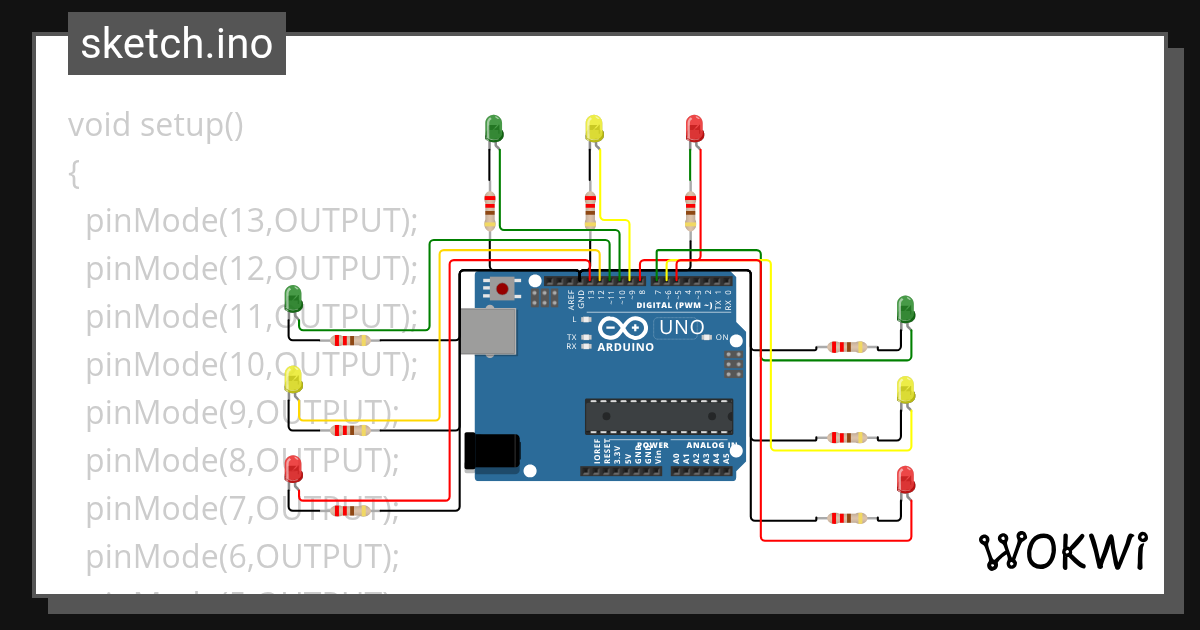 Traffic Light_Mirza Aulia_XII.D - Wokwi ESP32, STM32, Arduino Simulator