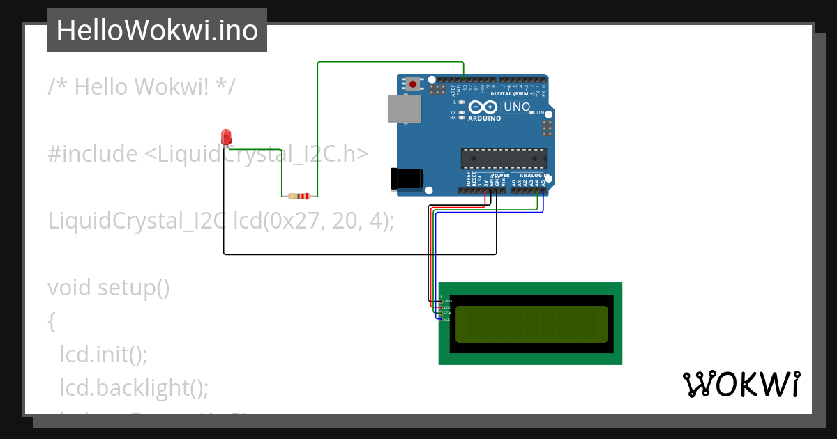 HelloWokwi.ino Copy - Wokwi ESP32, STM32, Arduino Simulator HelloWokwi.ino Copy - Wokwi ESP32, STM32, Arduino Simulator