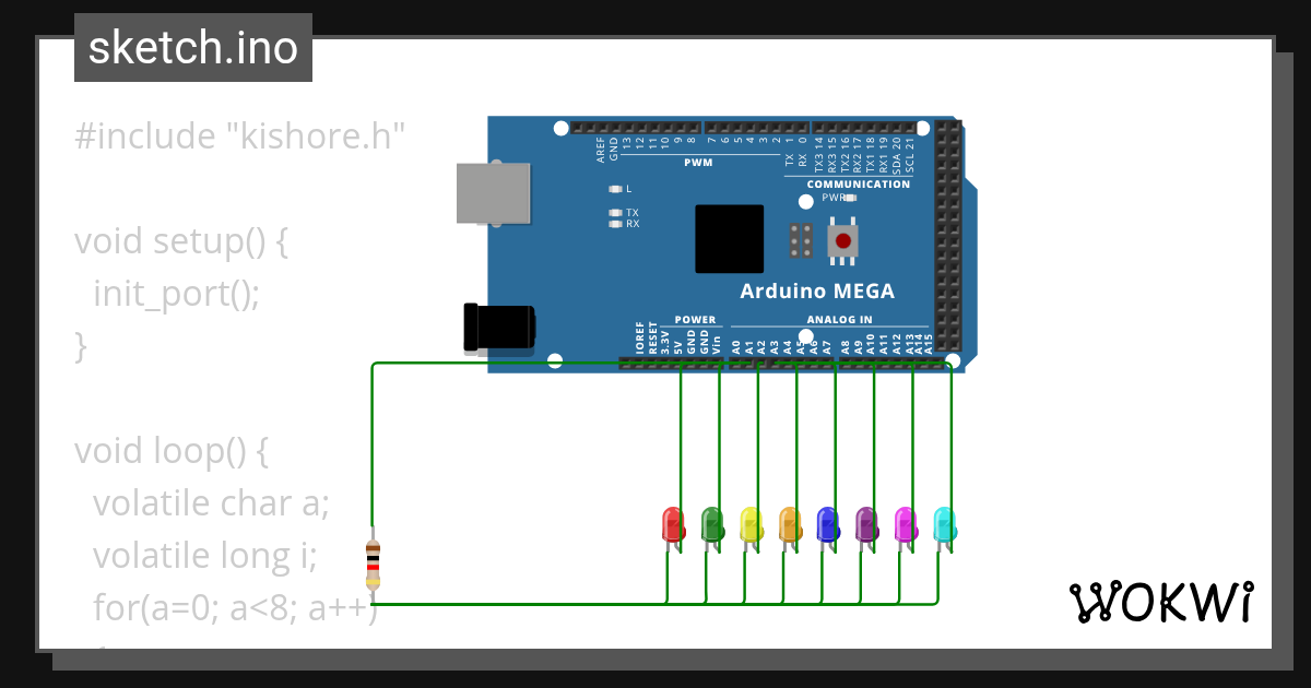 LED2 - Wokwi ESP32, STM32, Arduino Simulator