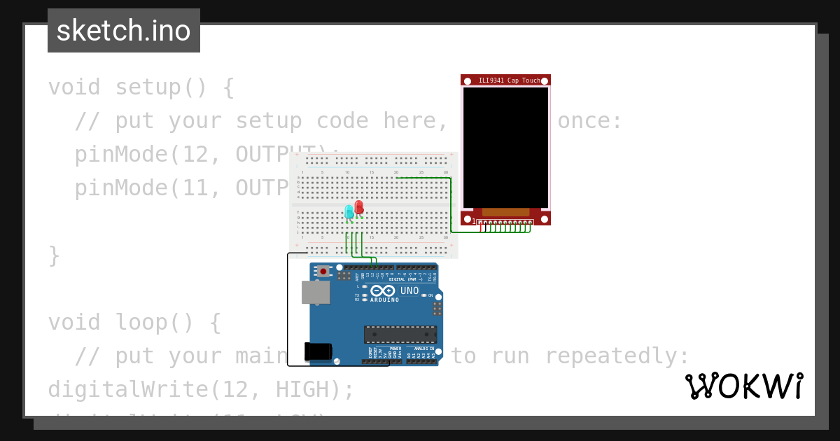First Wokwi Esp32 Stm32 Arduino Simulator 3067