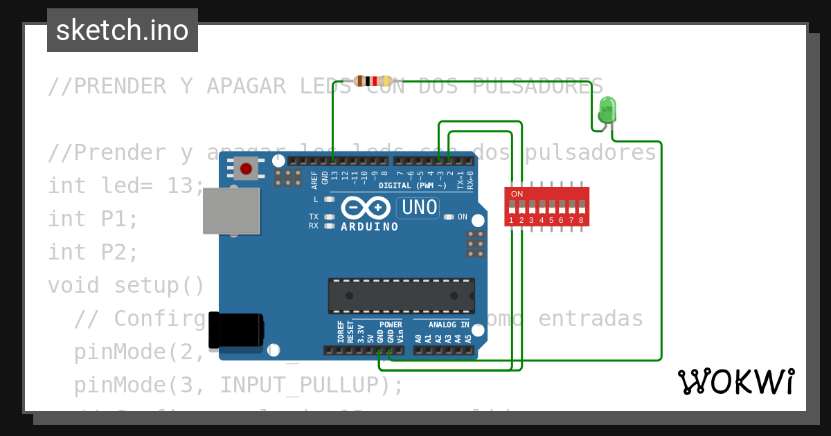 Proyecto De Dos Leds Wokwi Esp32 Stm32 Arduino Simulator