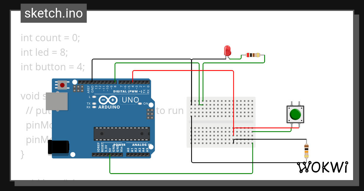 Led Wokwi Esp32 Stm32 Arduino Simulator 7131