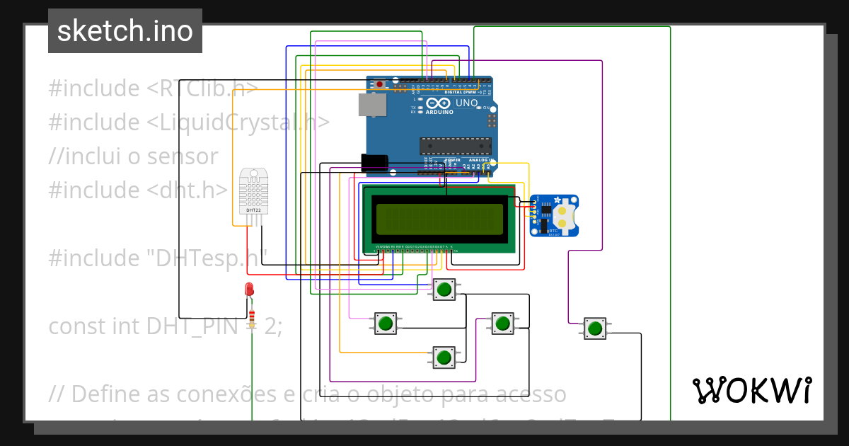 Arcondicionado - Wokwi ESP32, STM32, Arduino Simulator