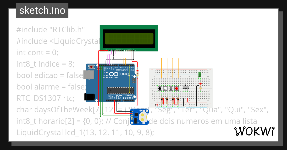 Projeto Samanta - Wokwi ESP32, STM32, Arduino Simulator
