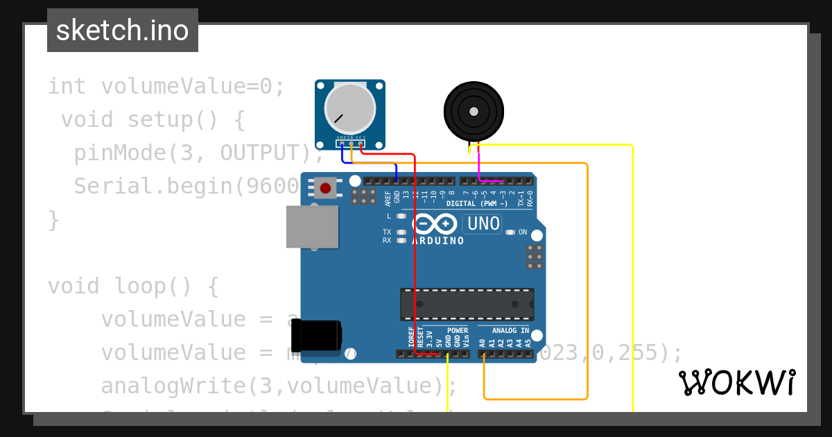Potentiometer Wokwi Esp32 Stm32 Arduino Simulator