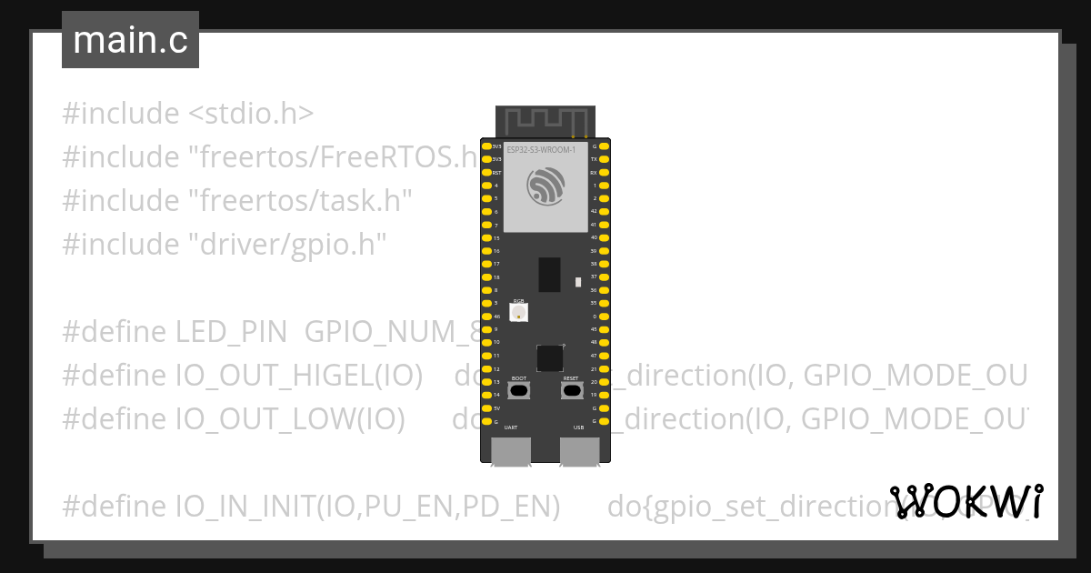 ESP32_S3_IDF_TEST - Wokwi ESP32, STM32, Arduino Simulator ESP32_S3_IDF_TEST - Wokwi ESP32, STM32, Arduino Simulator