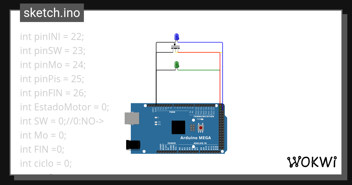 Ardu_3 - Wokwi ESP32, STM32, Arduino Simulator