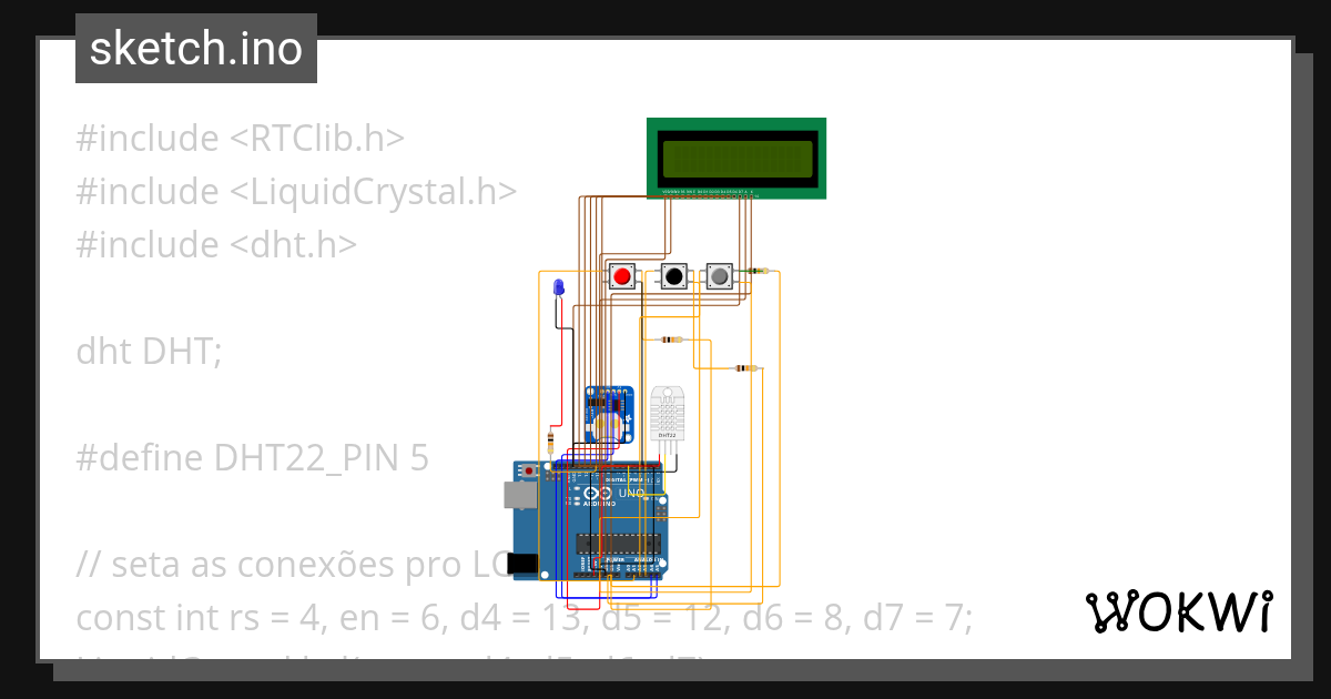 Ar condicionado - Wokwi ESP32, STM32, Arduino Simulator