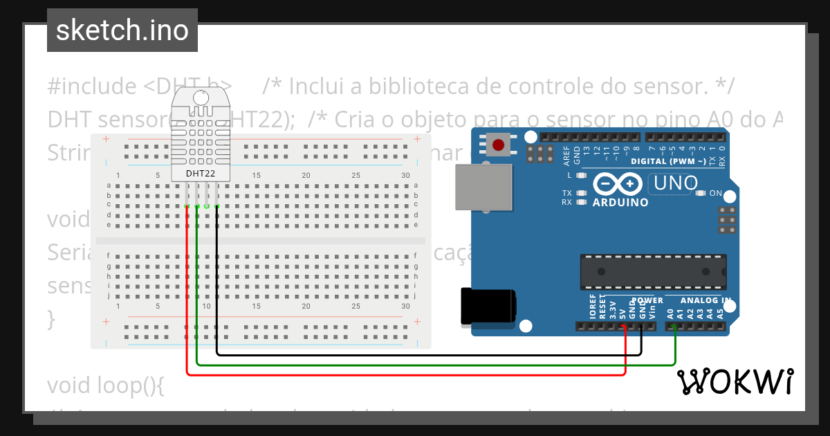 Projeto De Temperatura Wokwi Esp32 Stm32 Arduino Simulator 