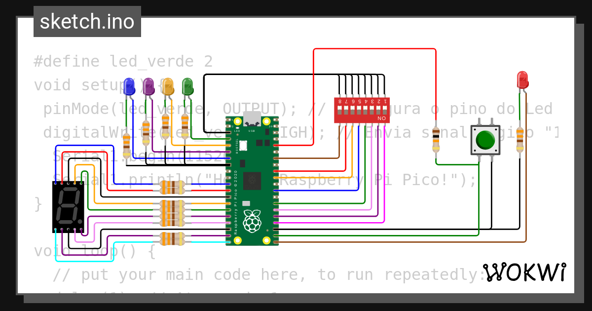 Aula 2308 Programação Wokwi Esp32 Stm32 Arduino Simulator 5765