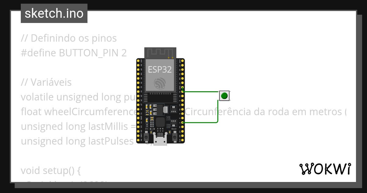ciclocomputador tela Copy - Wokwi ESP32, STM32, Arduino Simulator