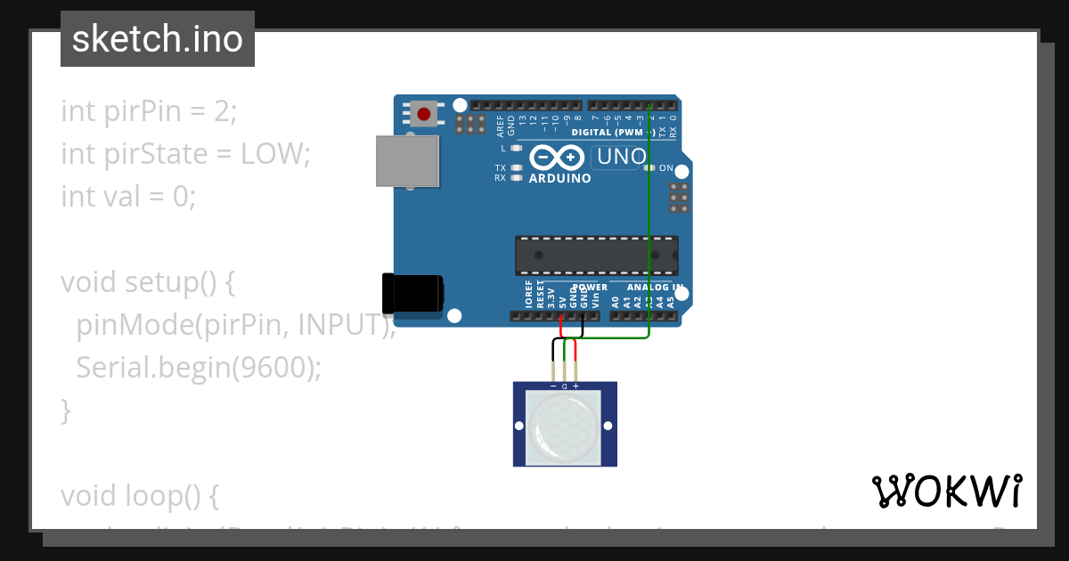 Sensor Pir Arduino Wokwi Esp32 Stm32 Arduino Simulator 6901