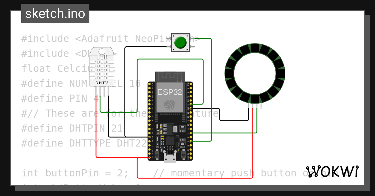 Termometro Wokwi Esp32 Stm32 Arduino Simulator 