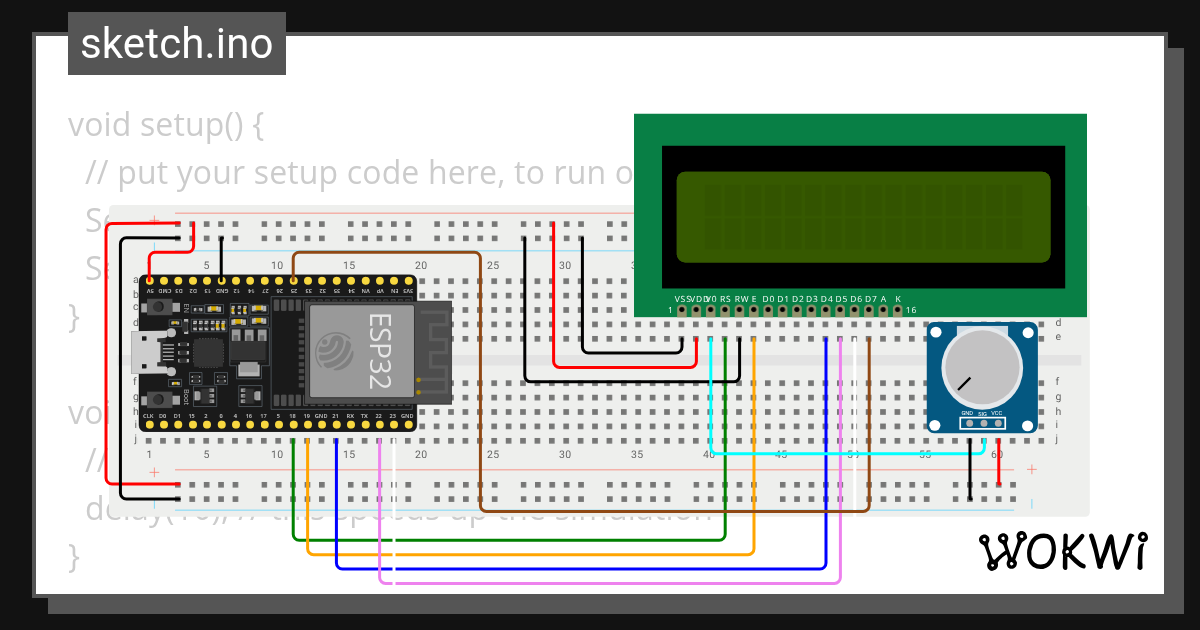 Esp_LCD - Wokwi ESP32, STM32, Arduino Simulator