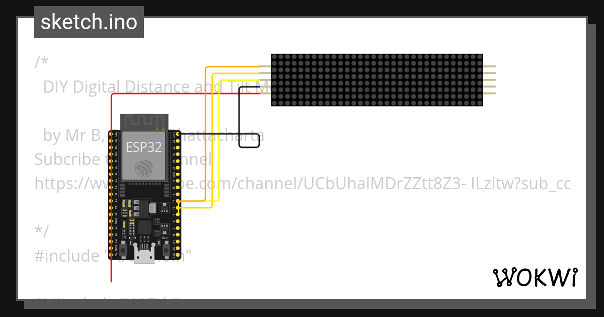 led setrow -no - Wokwi ESP32, STM32, Arduino Simulator