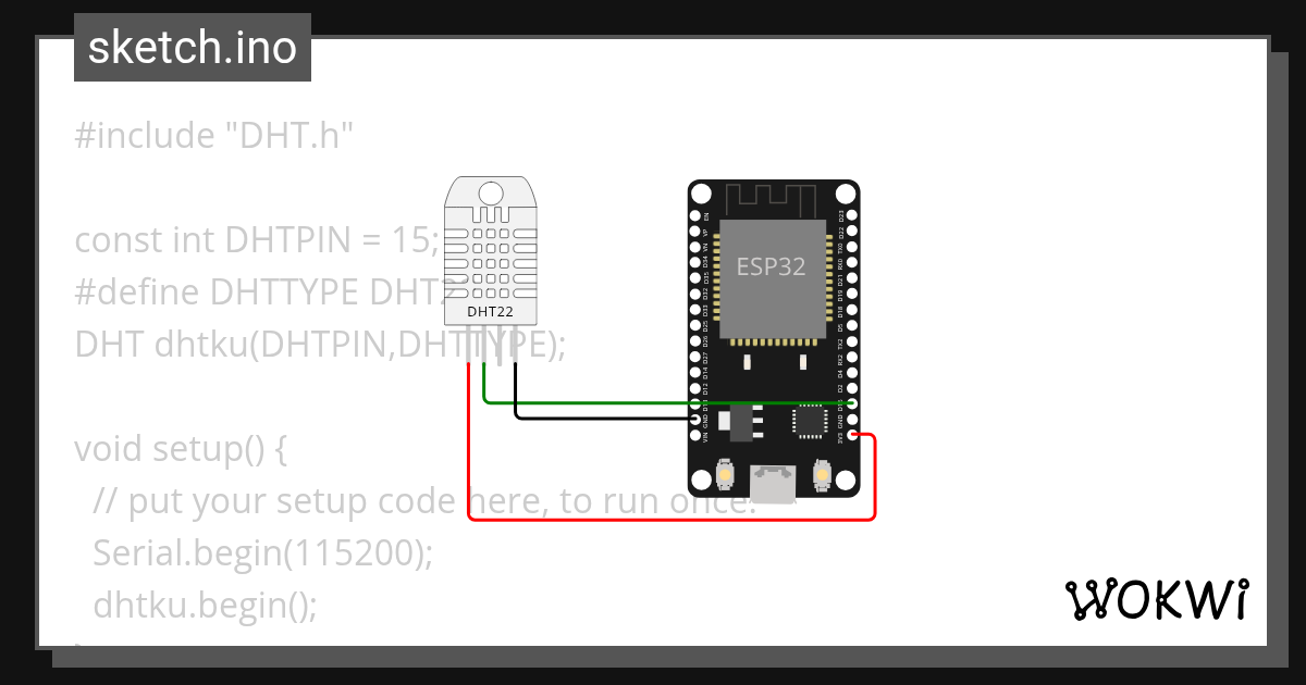 Iot_Amir DHT 22 - Wokwi ESP32, STM32, Arduino Simulator