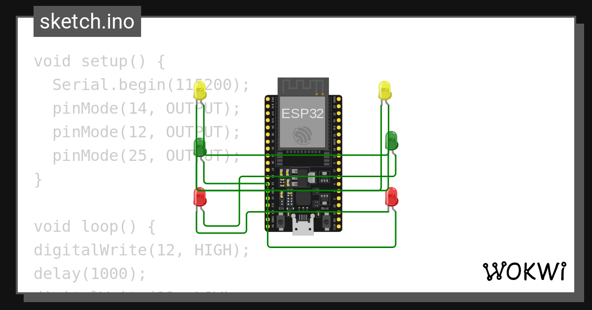 Blink Wokwi Esp32 Stm32 Arduino Simulator 1775