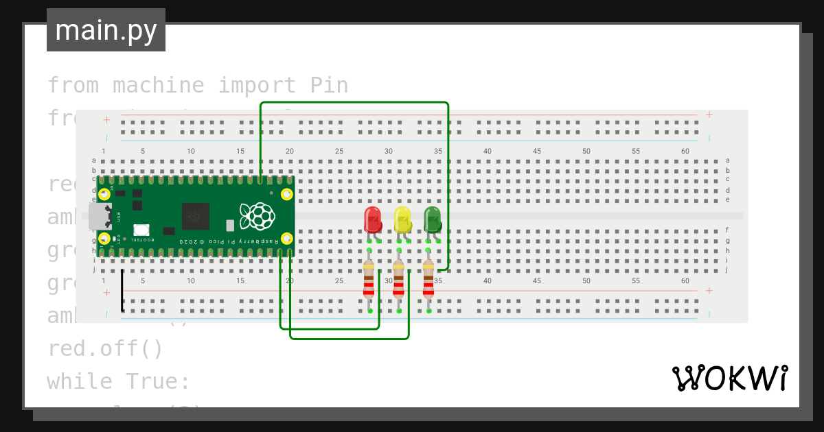 Led Tuần Tự Wokwi Esp32 Stm32 Arduino Simulator 9616
