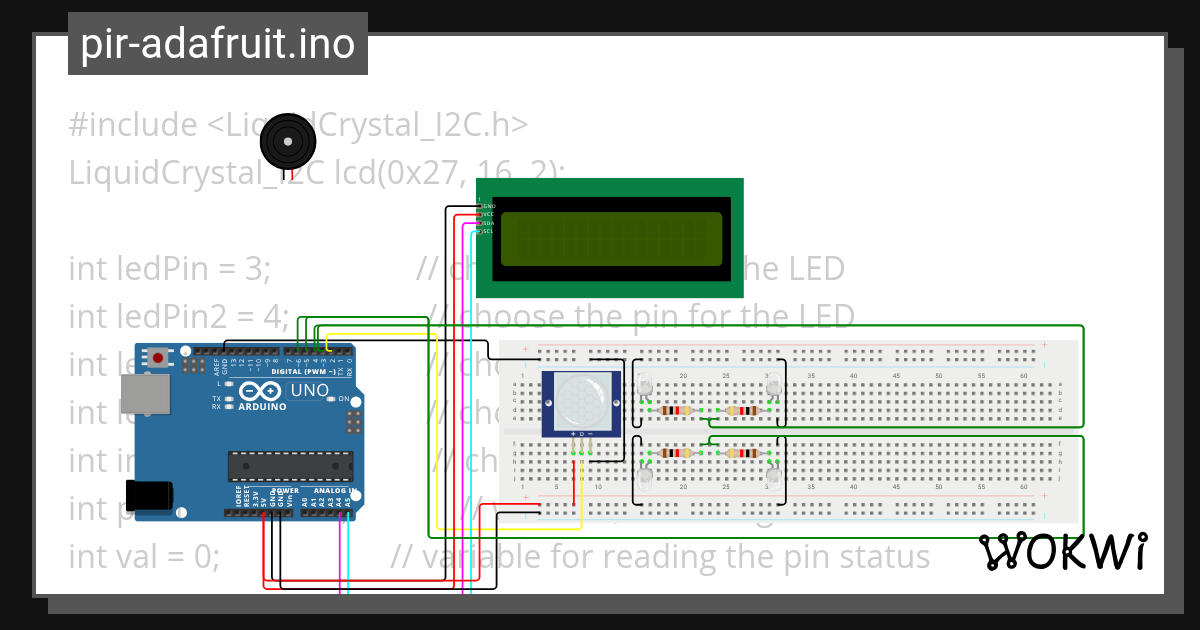 motion LAMP Fajar Display - Wokwi ESP32, STM32, Arduino Simulator