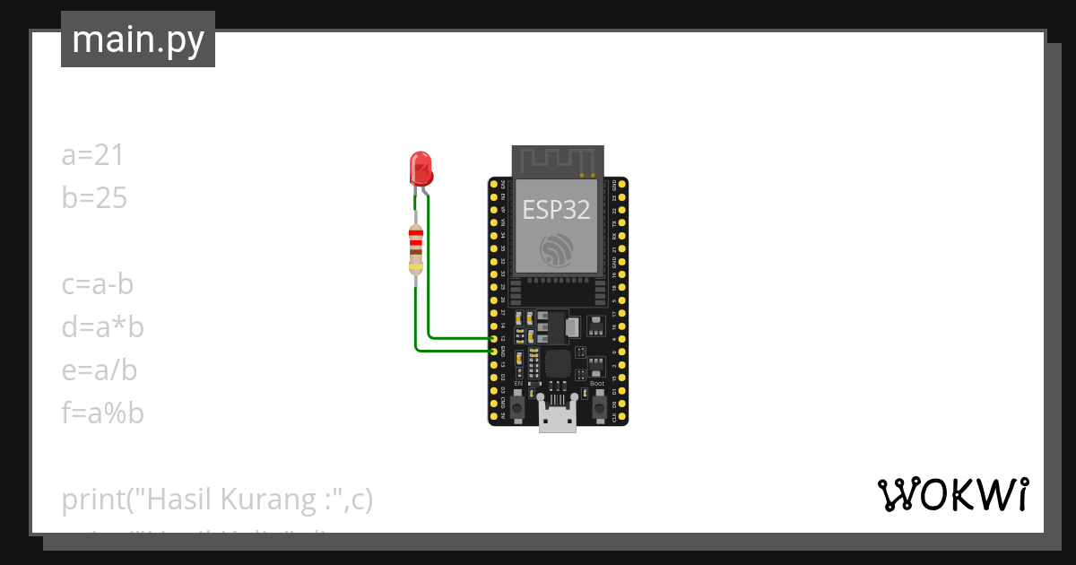 Tugas3_Aritmatika - Wokwi ESP32, STM32, Arduino Simulator Tugas3_Aritmatika - Wokwi ESP32, STM32, Arduino Simulator