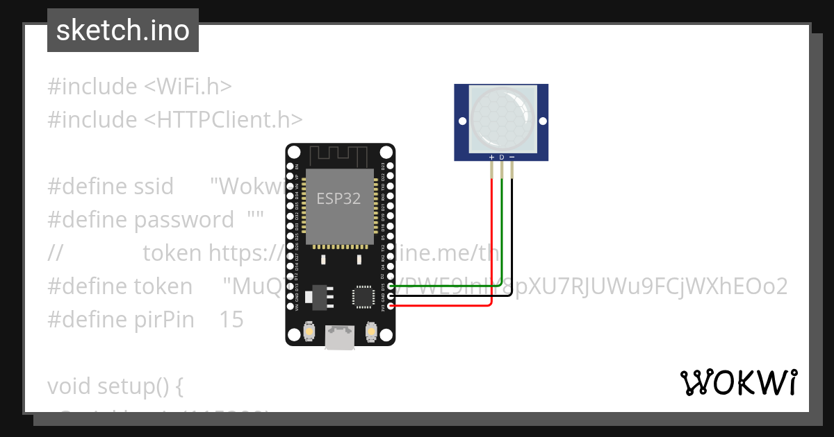 ESP32 line notify 39 - Wokwi ESP32, STM32, Arduino Simulator