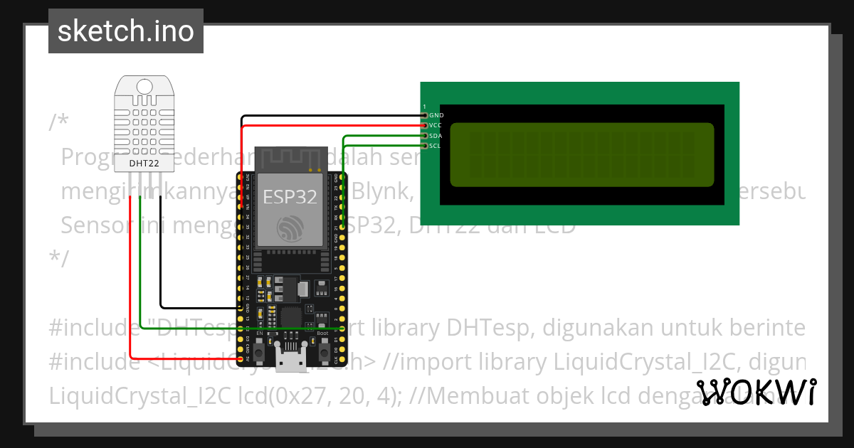 (IOT) monitoring tugas 4 - Wokwi ESP32, STM32, Arduino Simulator