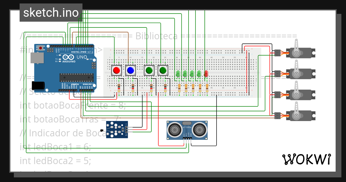 Fogão automático - Wokwi ESP32, STM32, Arduino Simulator