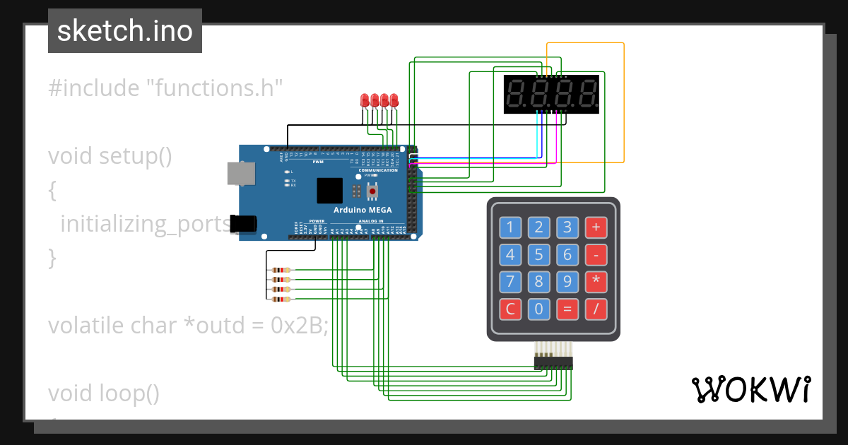 Keypadq9 Wokwi Esp32 Stm32 Arduino Simulator 