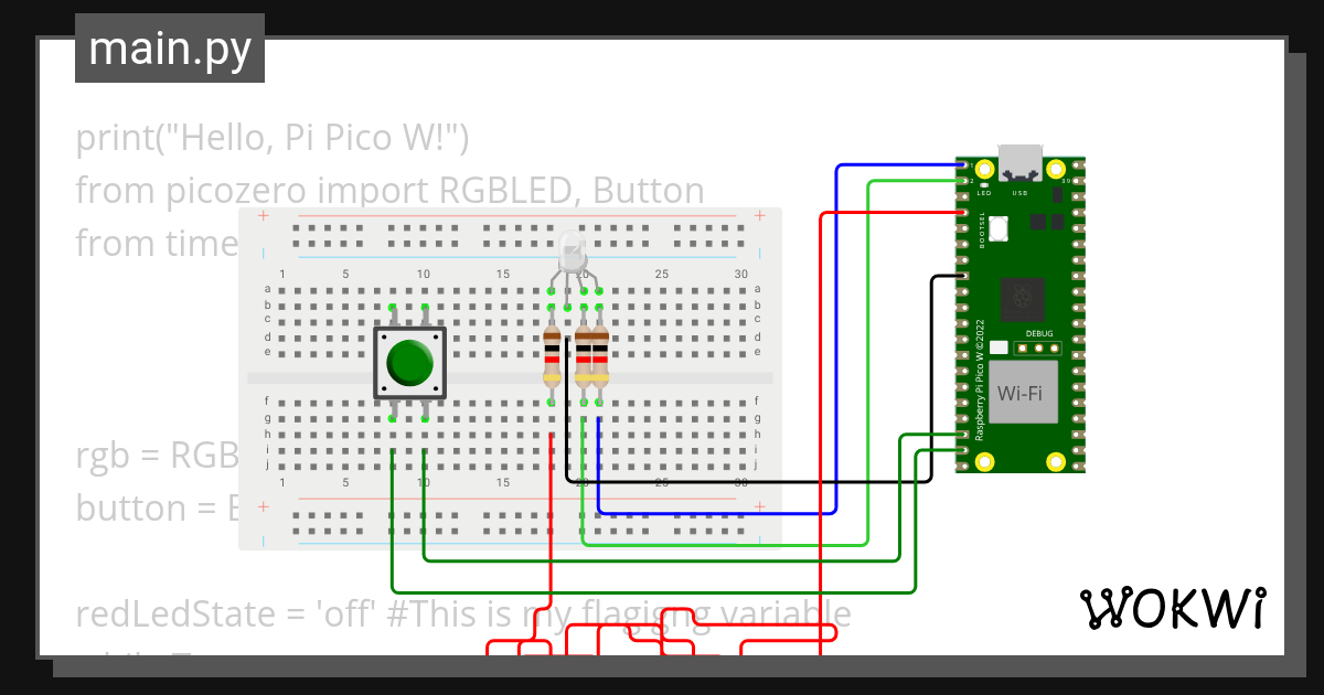 RGB led shenanigans - Wokwi ESP32, STM32, Arduino Simulator