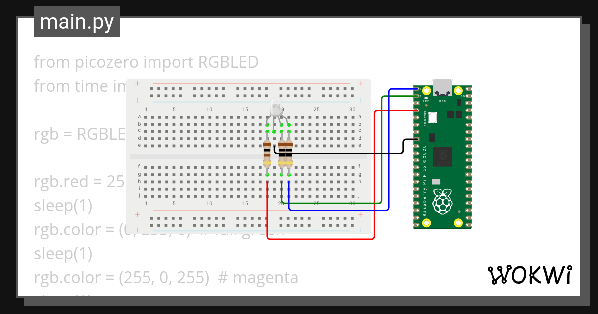 Rgb Wokwi Esp32 Stm32 Arduino Simulator 