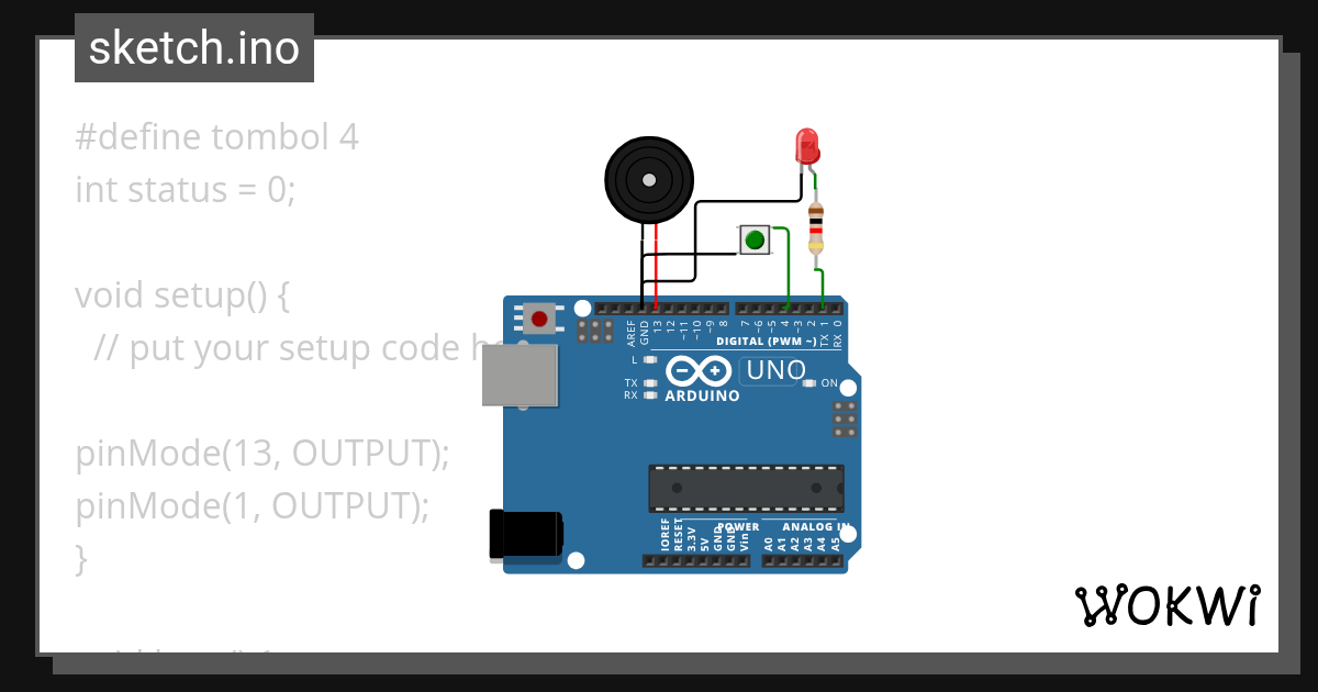 Bel Rumah Wokwi Esp32 Stm32 Arduino Simulator 