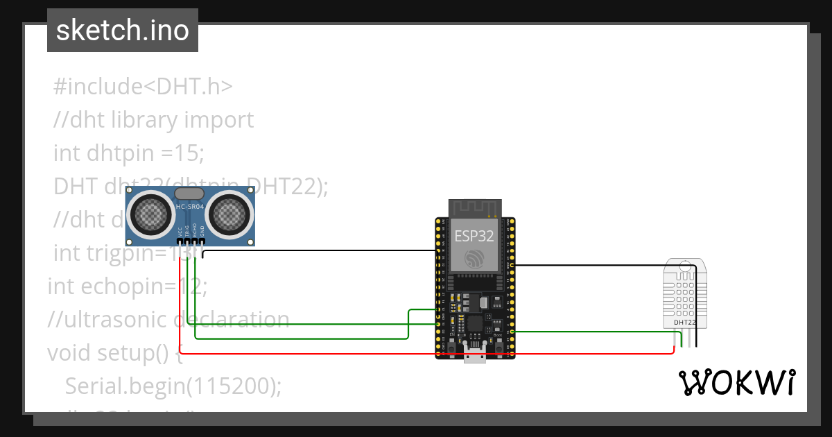 ultrasonic dht - Wokwi ESP32, STM32, Arduino Simulator ultrasonic dht - Wokwi ESP32, STM32, Arduino Simulator