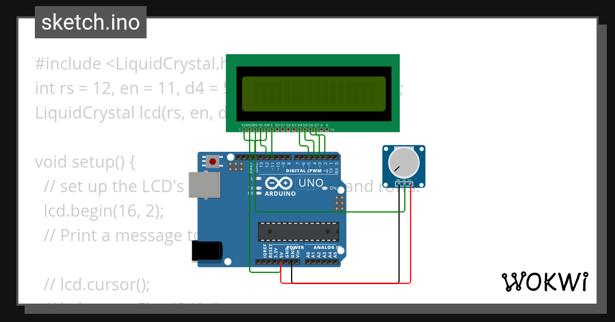 Lcd Dispaly Wokwi Esp32 Stm32 Arduino Simulator 