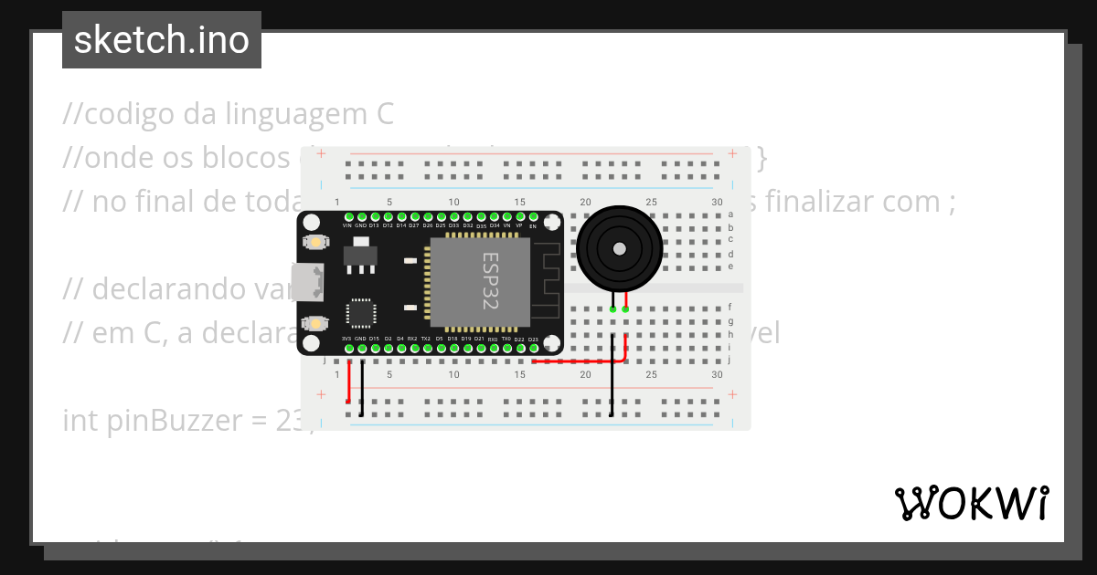 07buzzerpassivo Wokwi Esp32 Stm32 Arduino Simulator