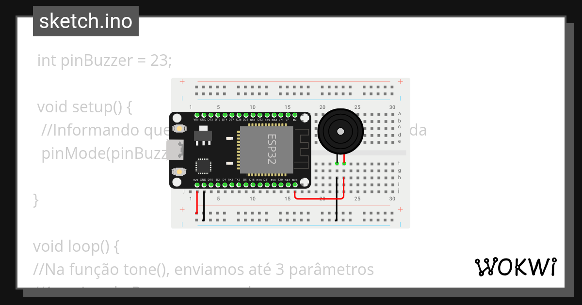 07_Buzzer_Passivo - Wokwi ESP32, STM32, Arduino Simulator